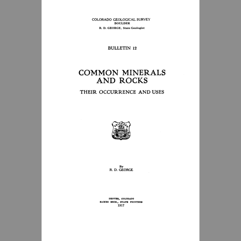 ON-006-15M Colorado Earthquake and Fault Map - Colorado Geological Survey