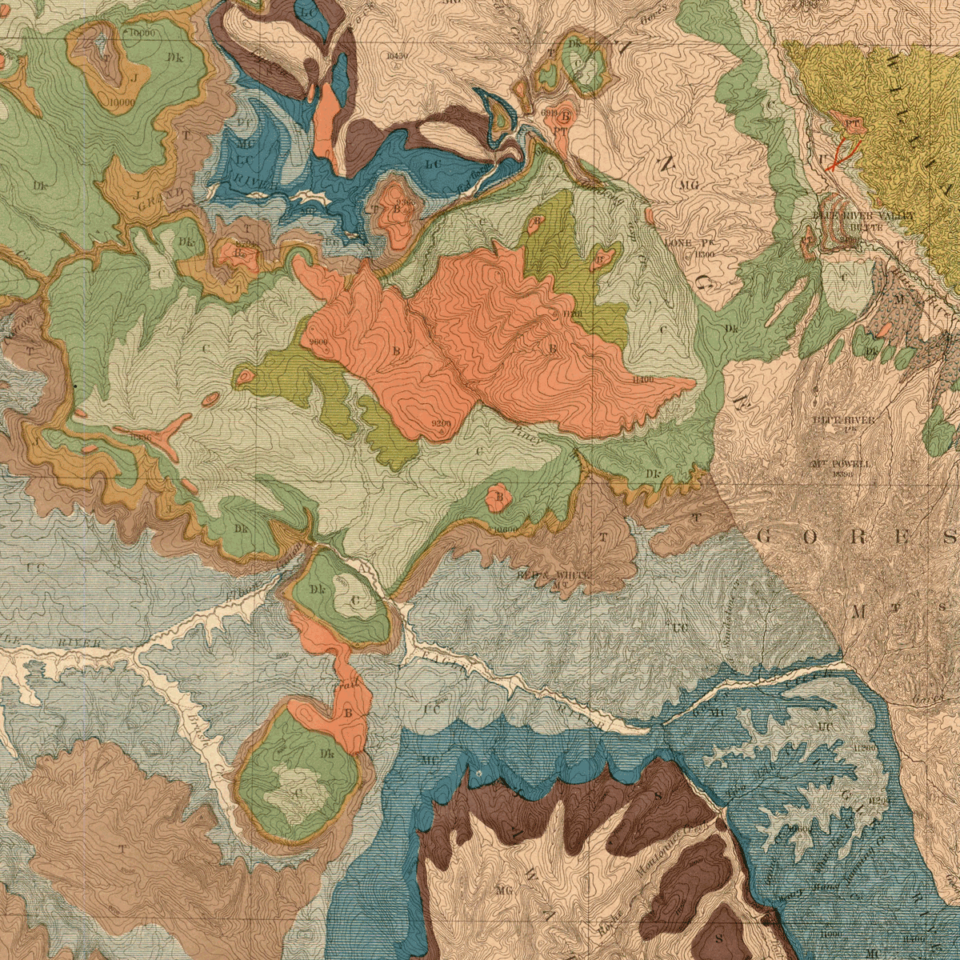 MS-49 Geologic Map and Coal Bed Stratigraphy, Fruitland Formation ...