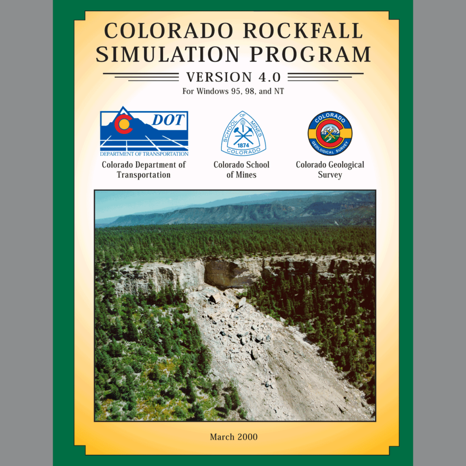 MI-66 Colorado Rockfall Simulation Program, Version 4.0 - Colorado Geological Survey