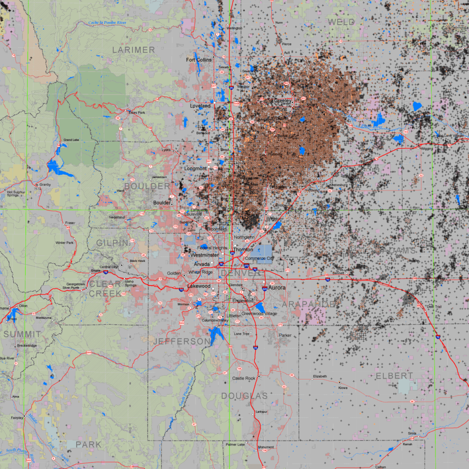 MS-44 Map of Oil and Gas Wells in Colorado 06-29-2015 - Colorado ...