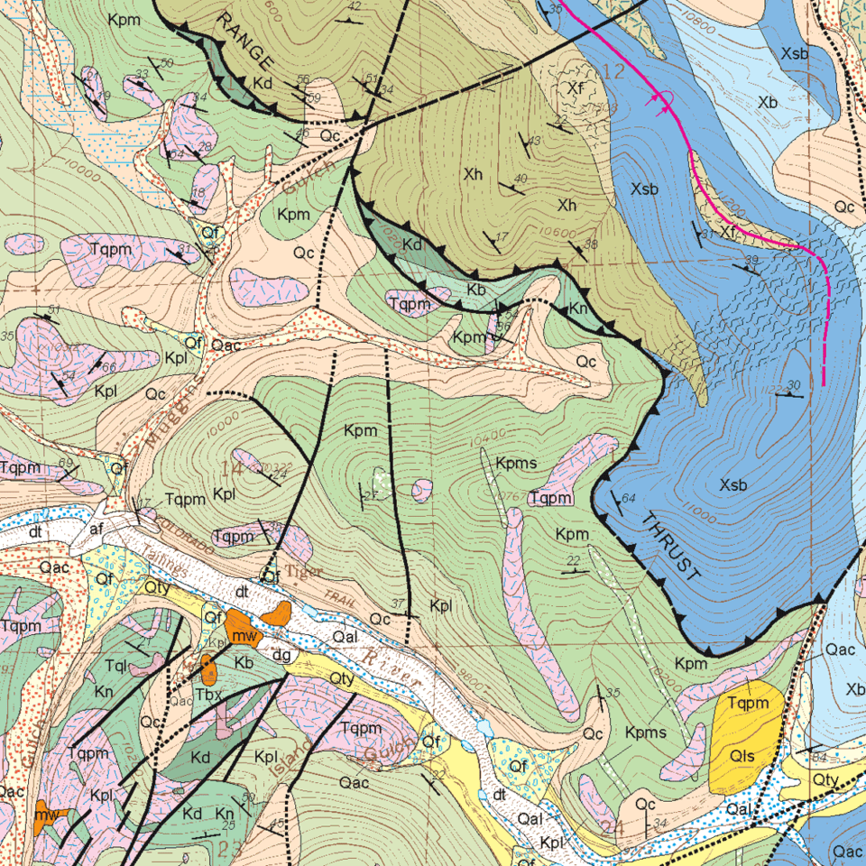 OF-02-03 Geologic Map of the Keystone Quadrangle, Summit County ...