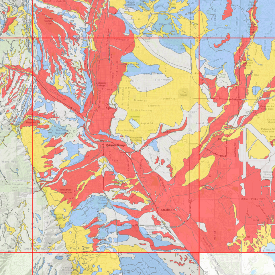 ON-007-03M Mineral Resource Potential Derivative (Map) - Colorado Geological Survey