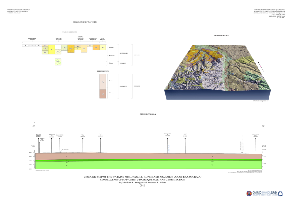 OF-16-02 Geologic Map of the Watkins Quadrangle, Arapahoe and Adams ...
